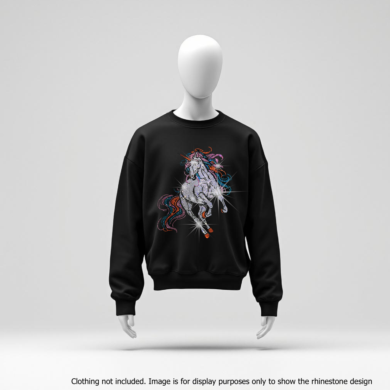 Fearless Unicorn Rhinestone Hot Fix Transfer - Majestic Unicorn Design ...