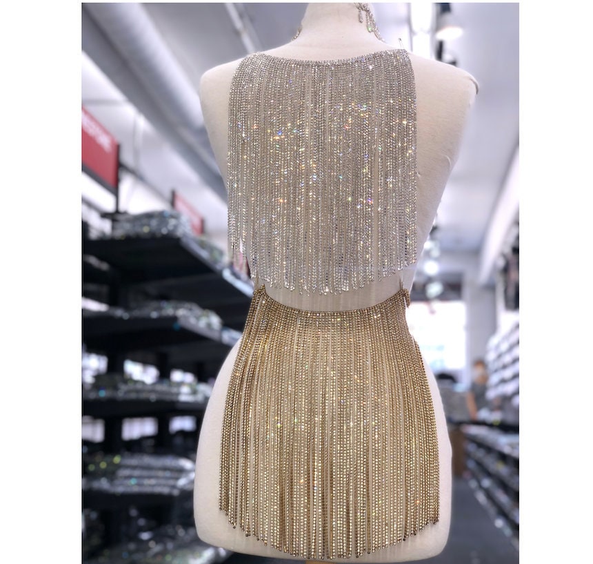 12" Inch Rhinestone Fringe – Axiland Rhinestone Depot